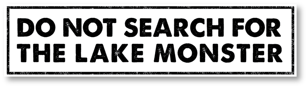Do Not Search sticker | Lake Monster Art + Apparel | Montana